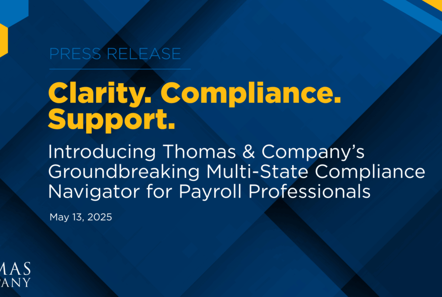 Press Release - Thomas & Company